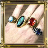 Herren Ringe mit Stein - Luzys Pirate Leather